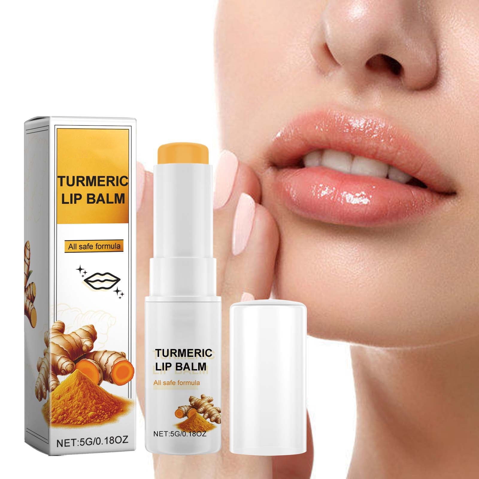 HYLLai Turmeric Lip Balm 5g, Nourishes & Brightens Dark Lips ...