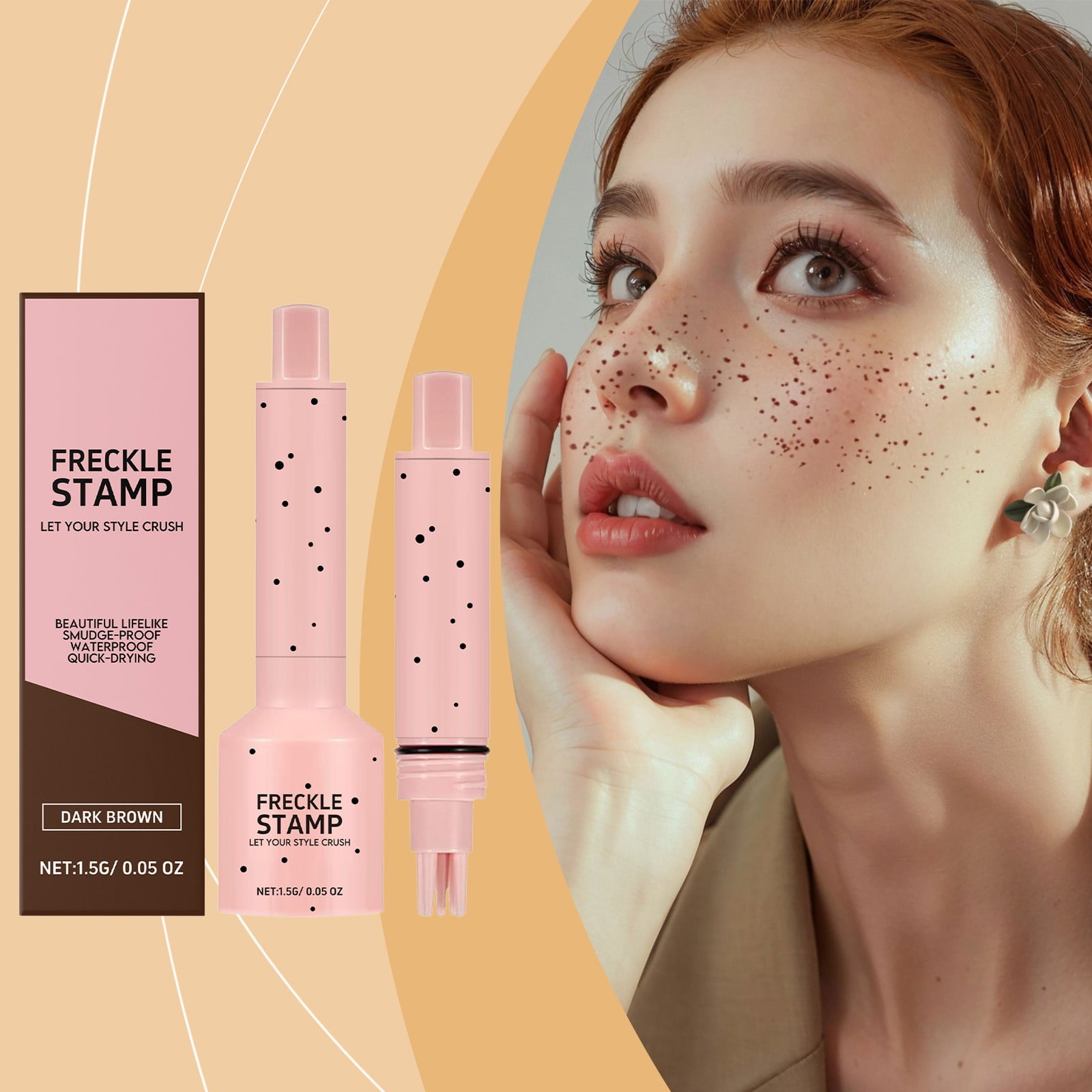 HYLLai Waterproof Freckle Stamp Pen, Matte Finish for Natural-Looking ...