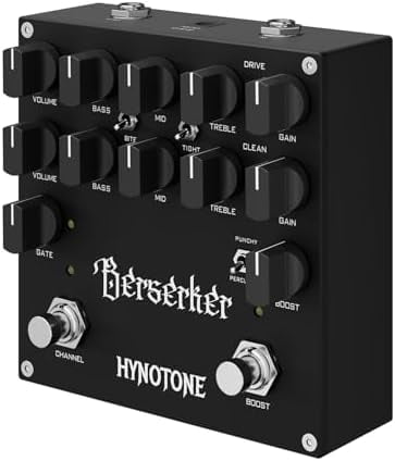 HYNOTONE Berserker Dual-Channel Guitar Preamp Pedal – JFET Tube-Style ...
