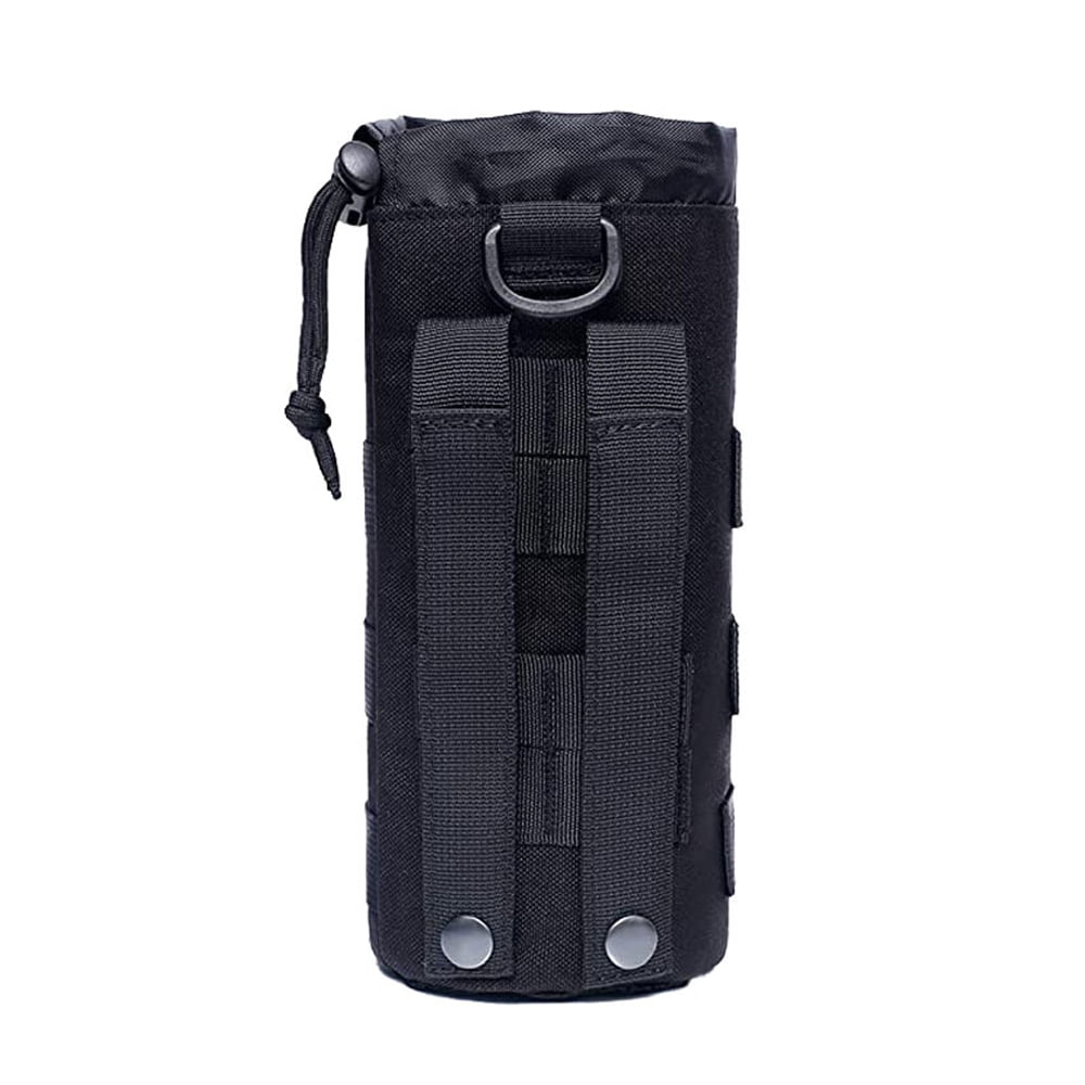 HYOOG Molle Water Bottle Pouch, Drawstring Open Top, Portable Hydration ...