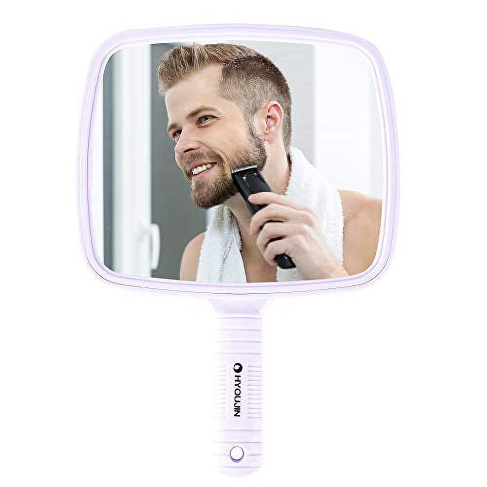 HYOUJIN White Hairdressing Hand Mirror Professional Handheld Salon ...