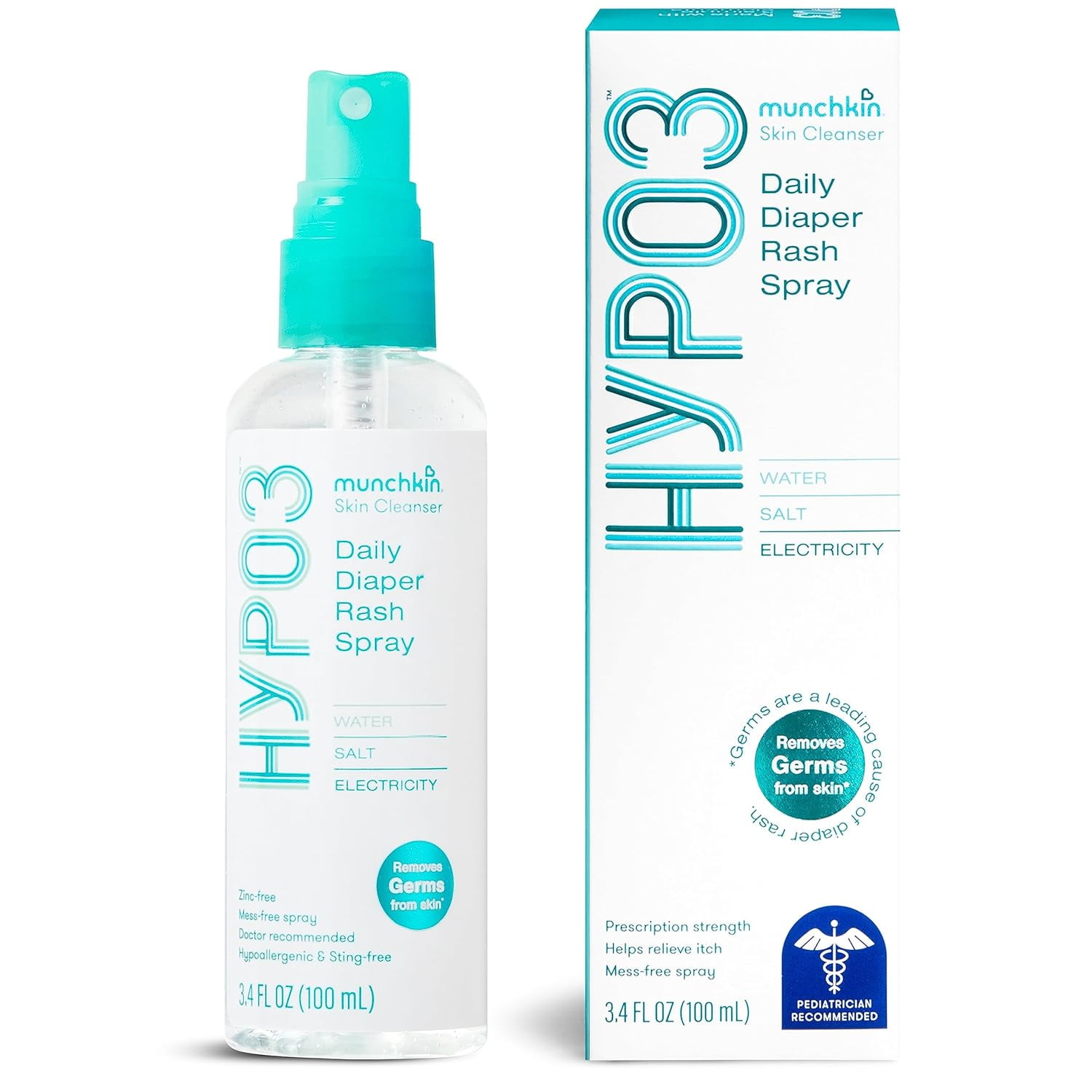 HYP03 Diaper Rash Hypochlorous Acid Spray for Face and Body, FSA ...
