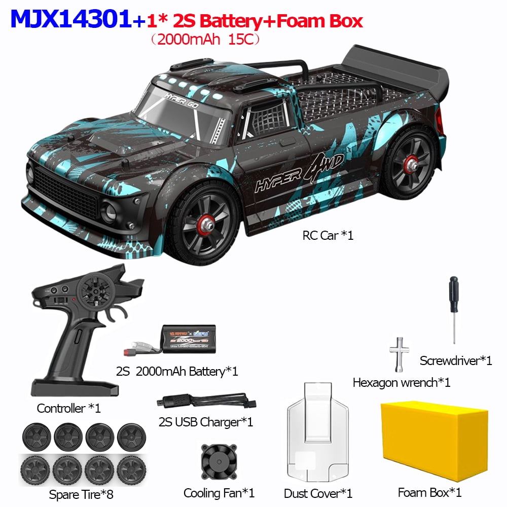 HYPER GO MJX14301 14302 14303 1/14 RC Car Brushless 2.4G Remote Control Car 65km/h High Speed ...