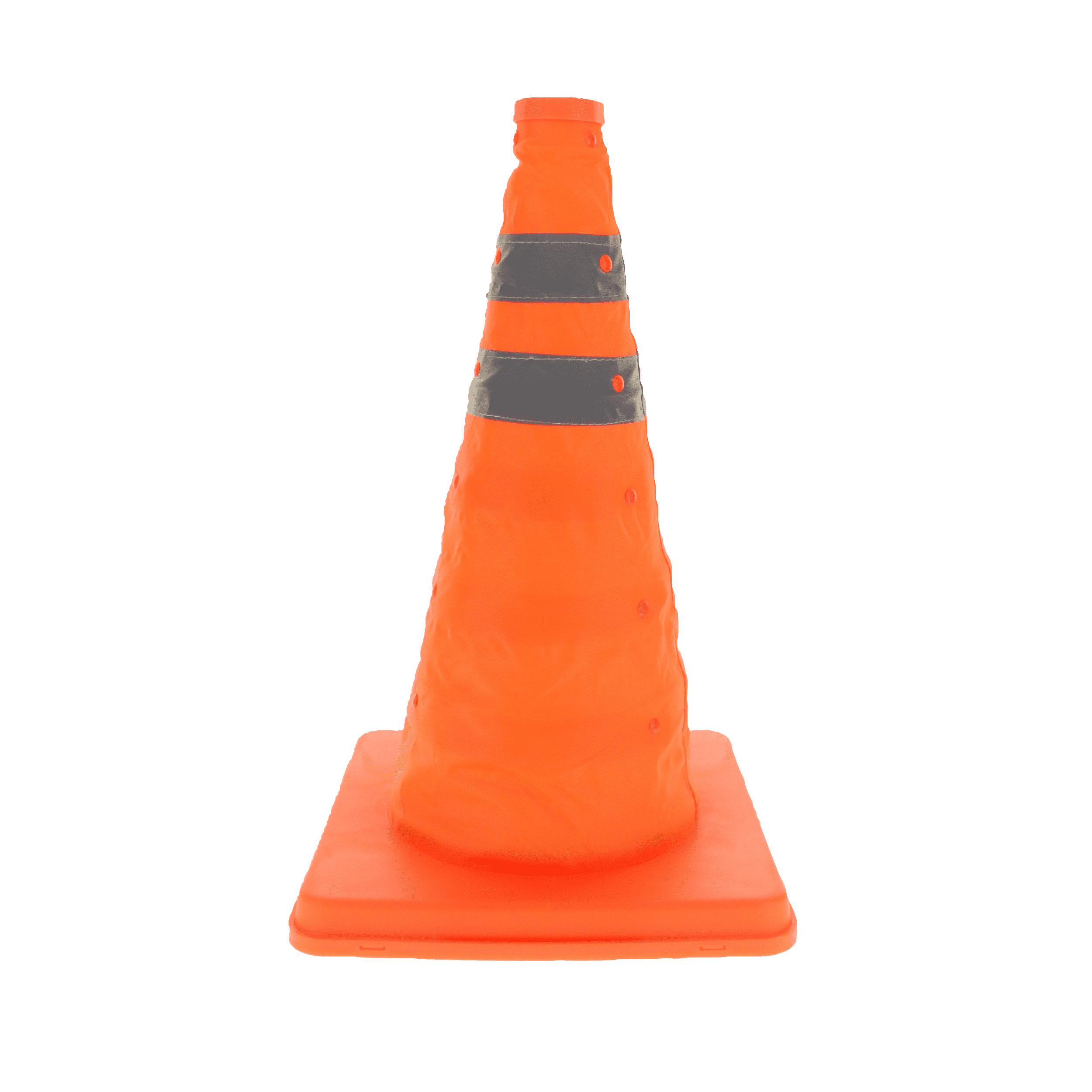 HYPER TOUGH COLLAPSIBLE 12" ORANGE SAFETY CONE WITH REFLECTIVE TAPE ...