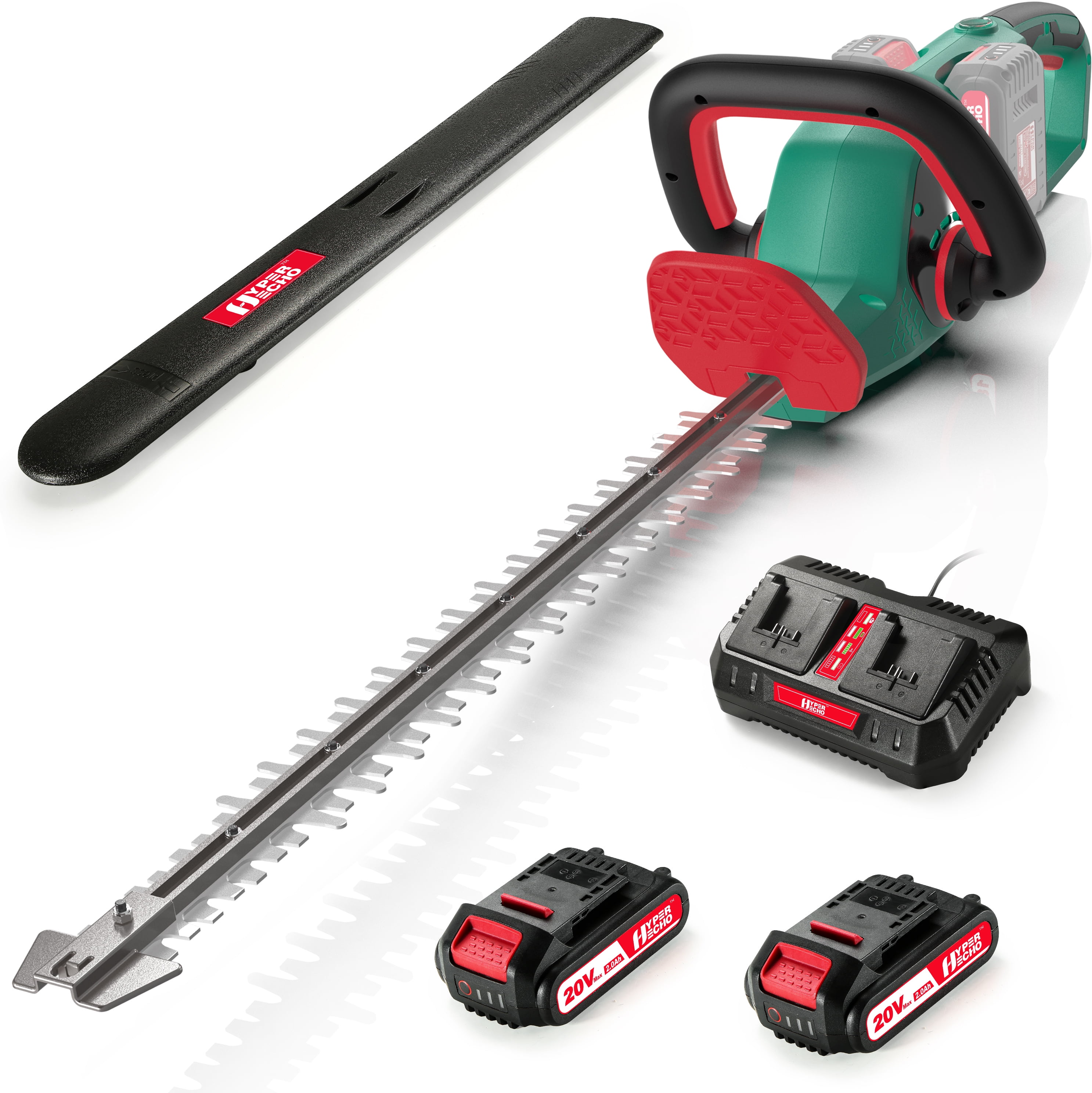 HYPERECHO 40V Cordless Hedge Trimmer 24in Electric Shrub Trimmer 1" Cutting Diameter - Walmart.com