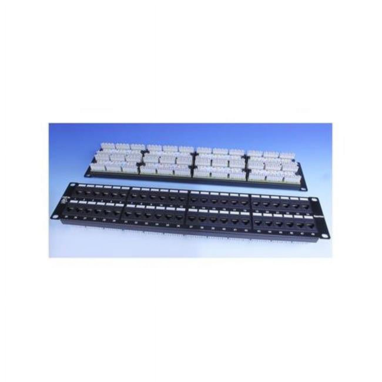 HYPERLINE HY-PP3-19-48-8P8C-C6-LB 48 PORT CAT6 PATCH PANEL W/ LACING ...