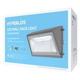 HYPERLITE 120W LED Wall Pack Light with Dusk-to-Dawn Photocell, Ideal Outdoor Security Lighting ...