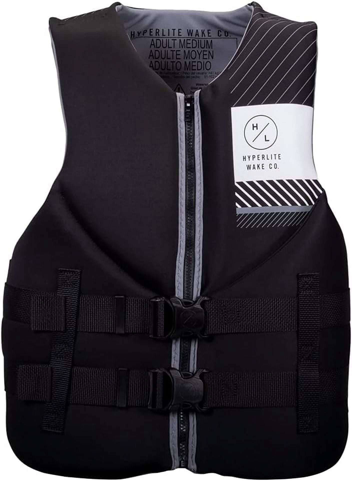 HYPERLITE Men's Indy HRM NEO Black and Gray Life Vest - Walmart.com