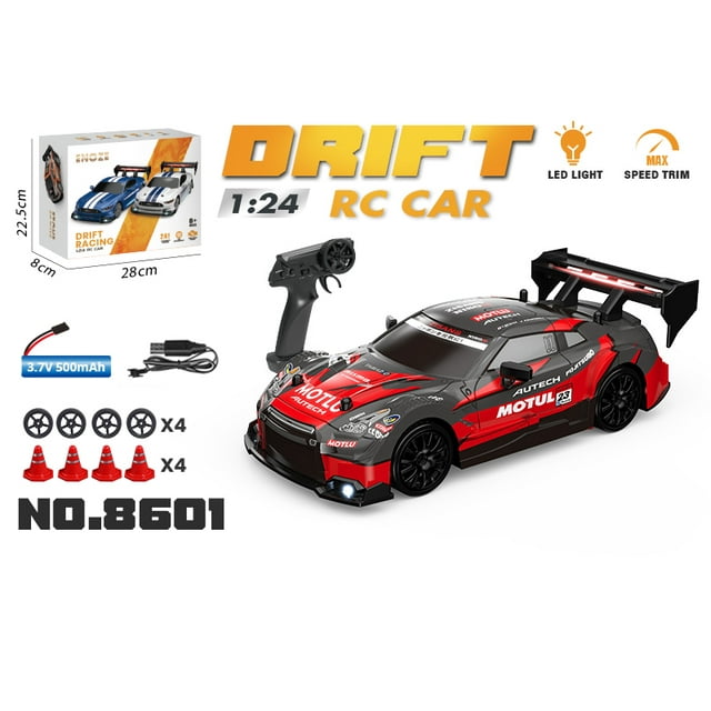 HYPERLIVING 1:24 High Speed RC Drift Car 2.4G 4WD Remote Control Mini ...