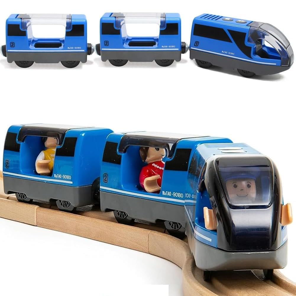 HYPERLIVING Battery Operated Train, Magnetic Connection, Intercity ...