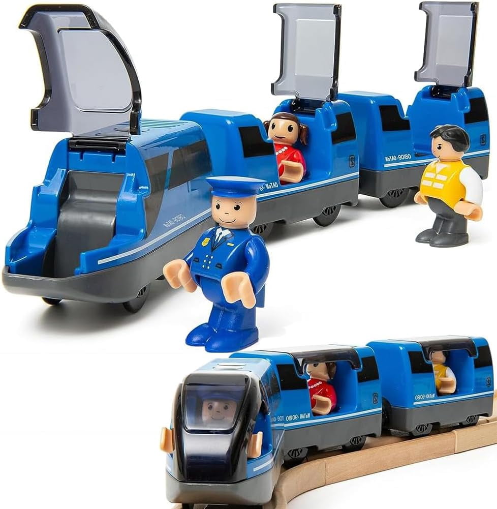 HYPERLIVING Battery Operated Train, Magnetic Connection, Intercity ...