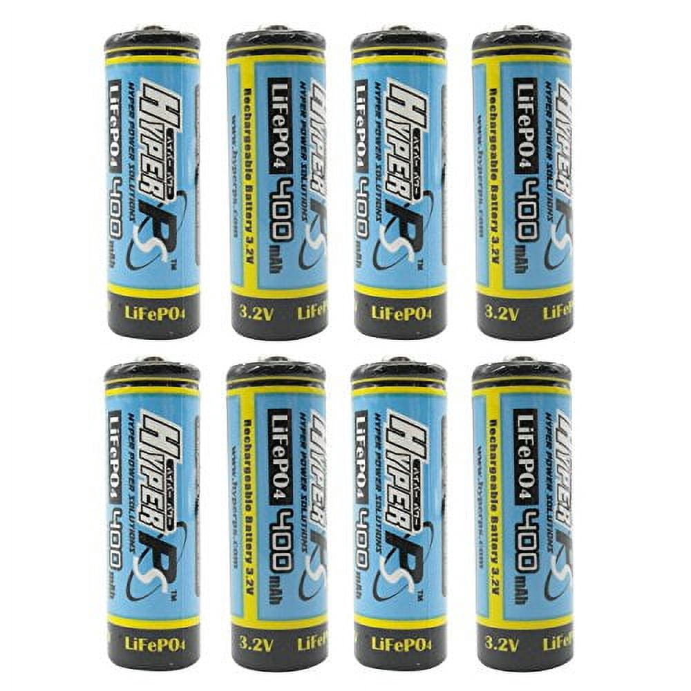 HYPERPS (8-Pack) 3.2V LiFePo4 .. 14430 (14 x 43mm) .. 400mAh ...