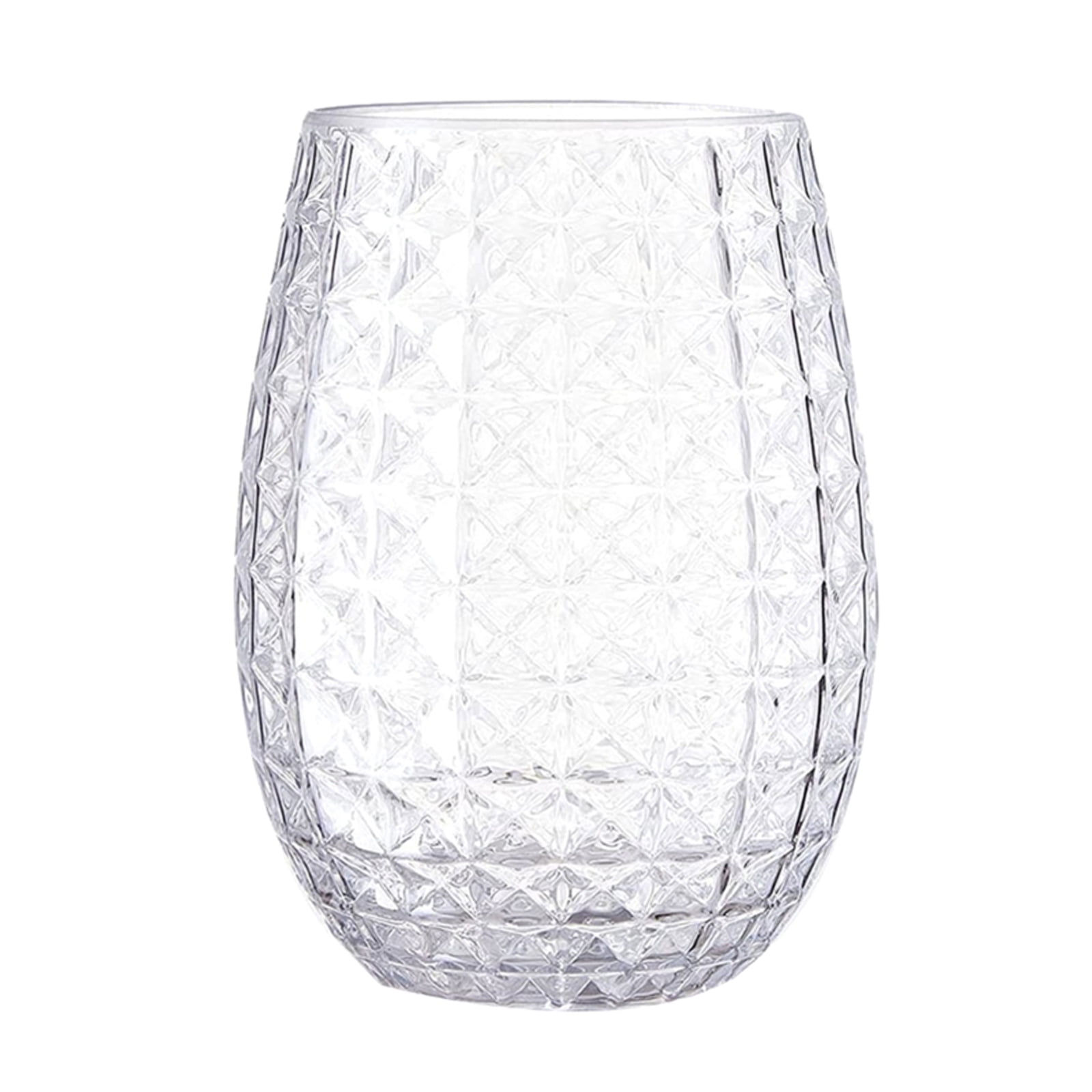 HYROOY 16oz Transparent- Pines Wine Glass Food-grade Plastic - Wine ...