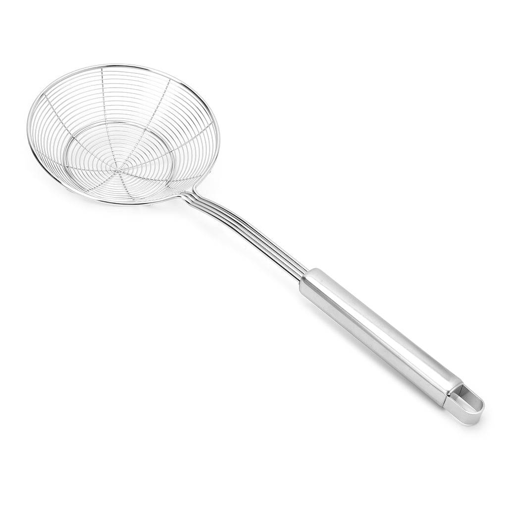 HYROOY Solid Strainer Skimmer Ladle Stainless Steel Kitchen Utensil ...
