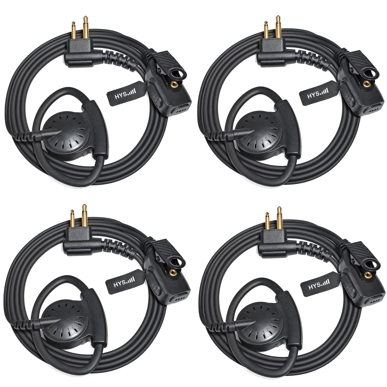 HYS Radio Earpiece Law Enforcement Headset for GP88 RDU4160D 2pin CLS ...