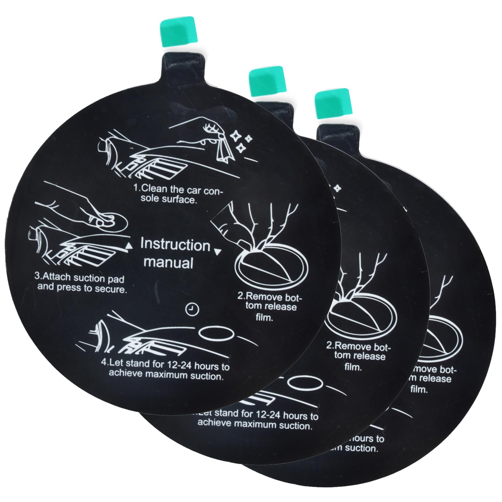 HYS Sticky Pad for IFF17 Car Dashboard, Suction Mount W/3M Adhesive Pad ...