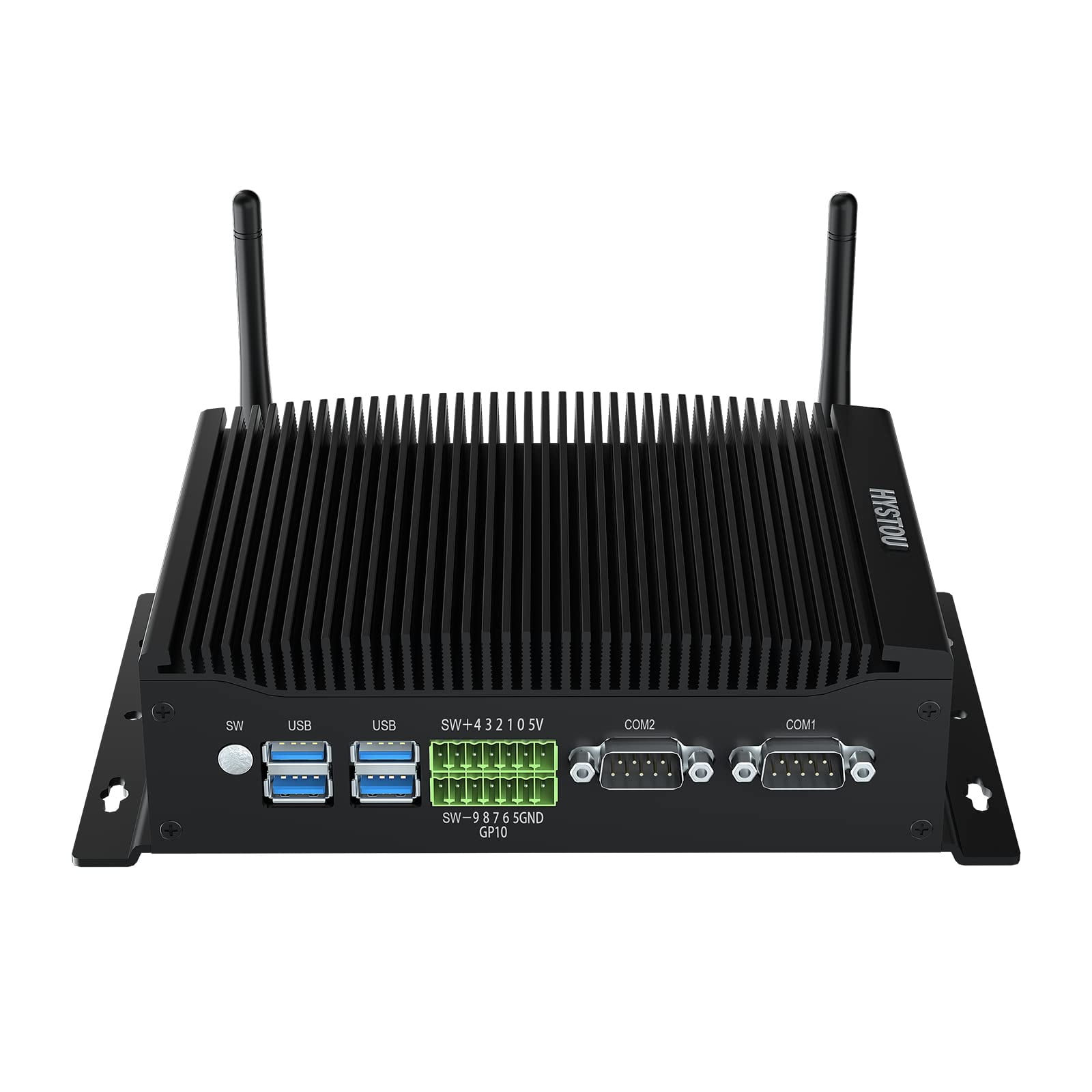 HYSTOU Mini PC, Fanless Industrial PC I7-10810U Windows 11pro Firewall ...