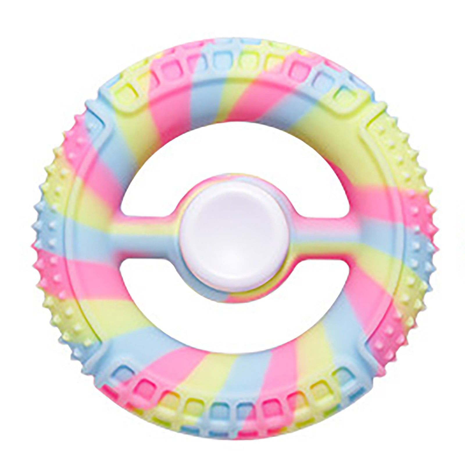 HYTDIEDIE Round Grip Ring Toy Color Silicone Stress Decompression ...