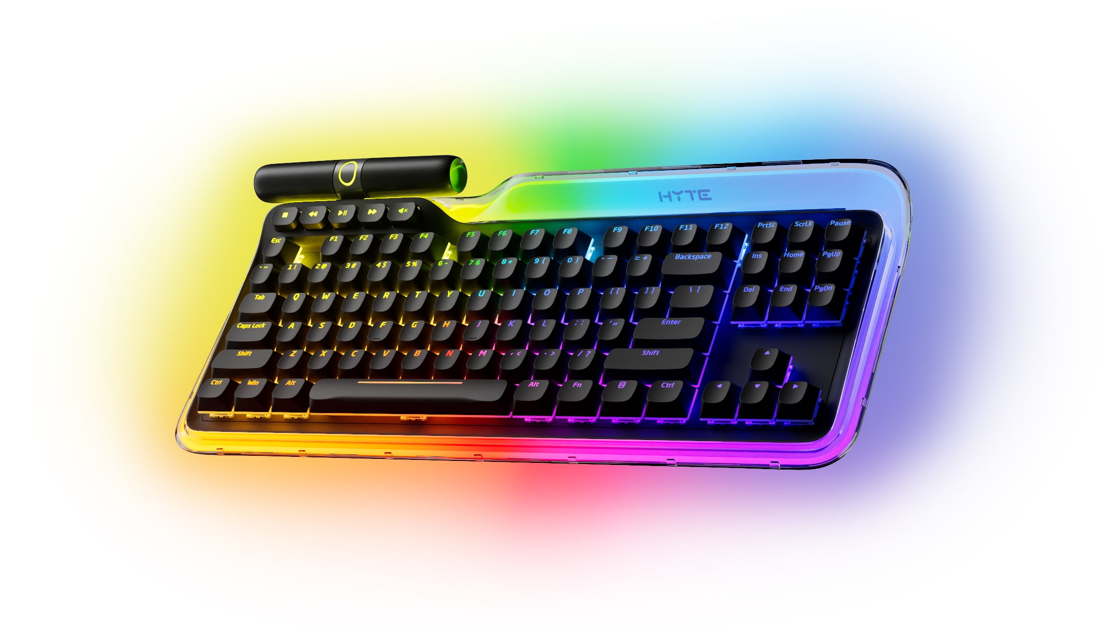 HYTE Keeb TKL - Tenkeyless Wired RGB Mechanical Keyboard - Crystal ...