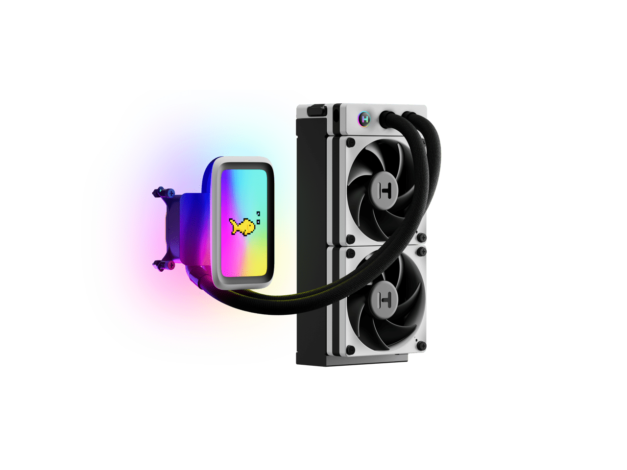HYTE THICC Q60 - 240mm AIO CPU Liquid Cooler With 5" Ultraslim IPS ...