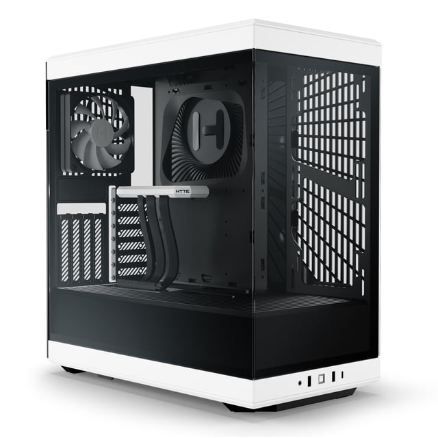HYTE Y40 ATX Gaming Case, Panoramic Tempered Glass, PCIE 4.0 Riser ...