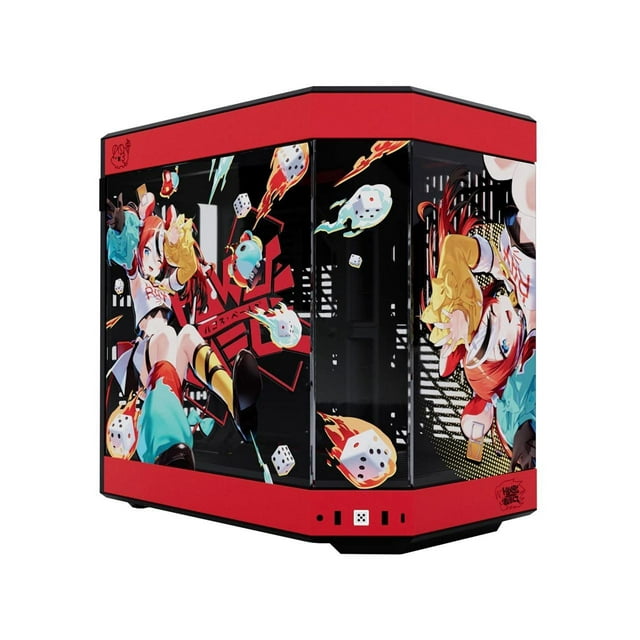 HYTE Y60 Gaming Computer Case, Black/Red ABS/Steel/Tempered Glass, ATX ...