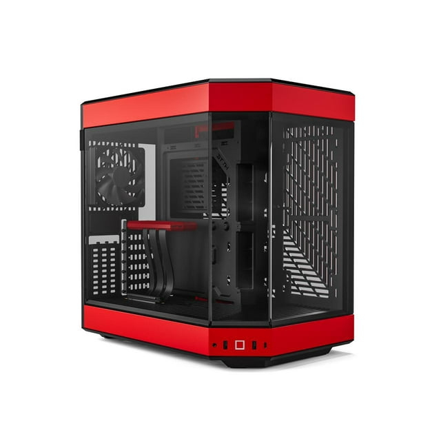 HYTE Y60 Modern Aesthetic Dual Chamber Panoramic Tempered Glass Mid-Tower ATX Computer Gaming ...