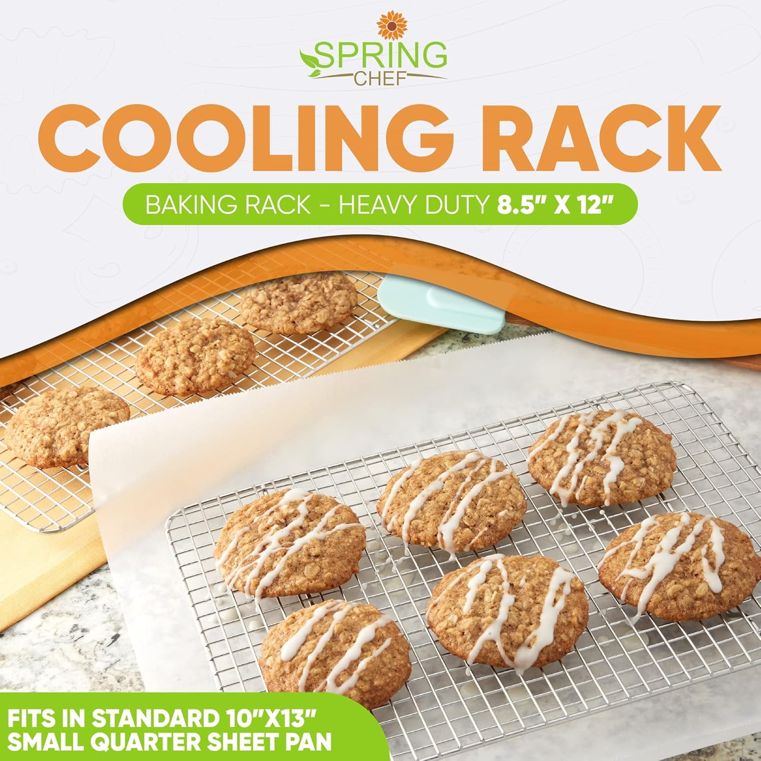 HYTHU-8.5" x 12" Stainless Steel Cooling Racks, Wire Rack for Baking ...