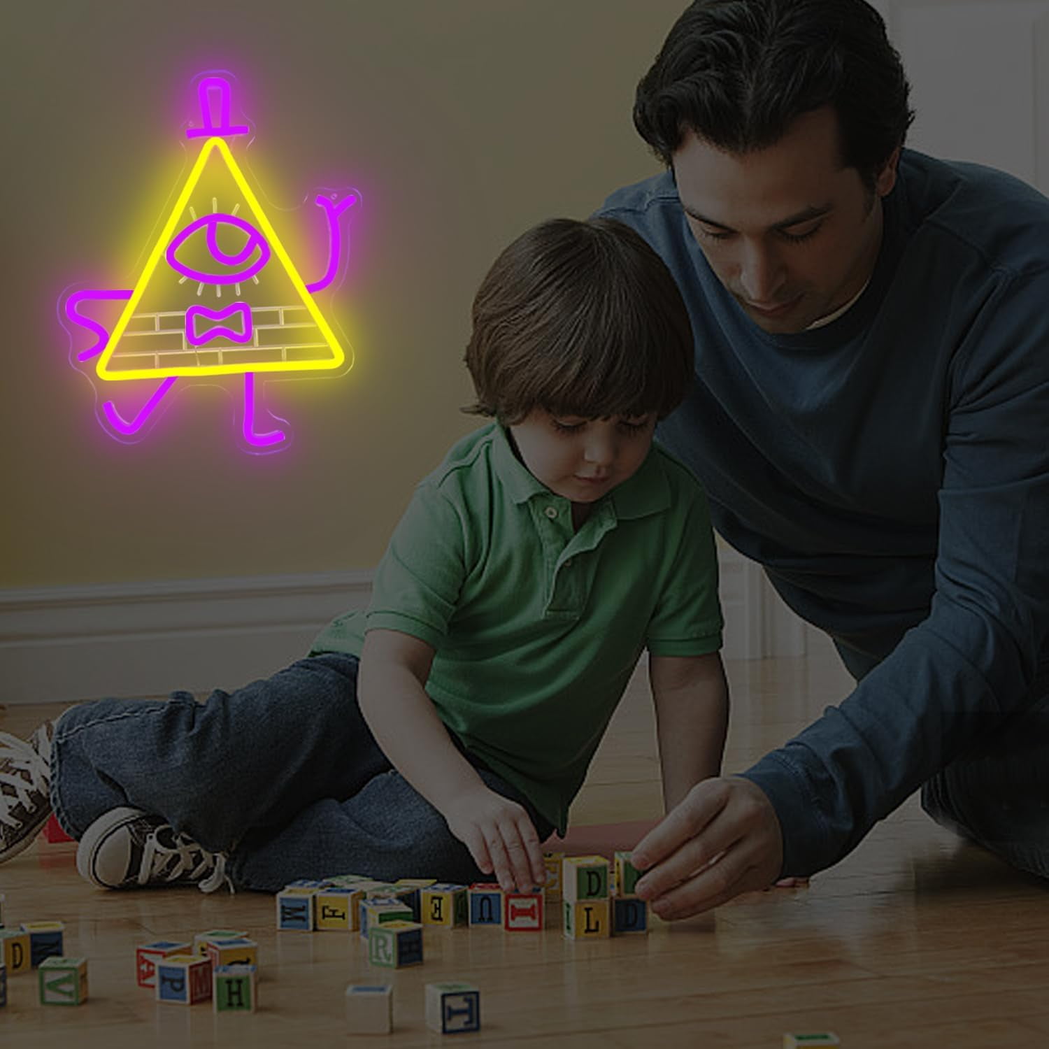 HYTHU-Cartoon Anime Neon Sign for Wall Decor Dimmable Cartoon TV Series ...