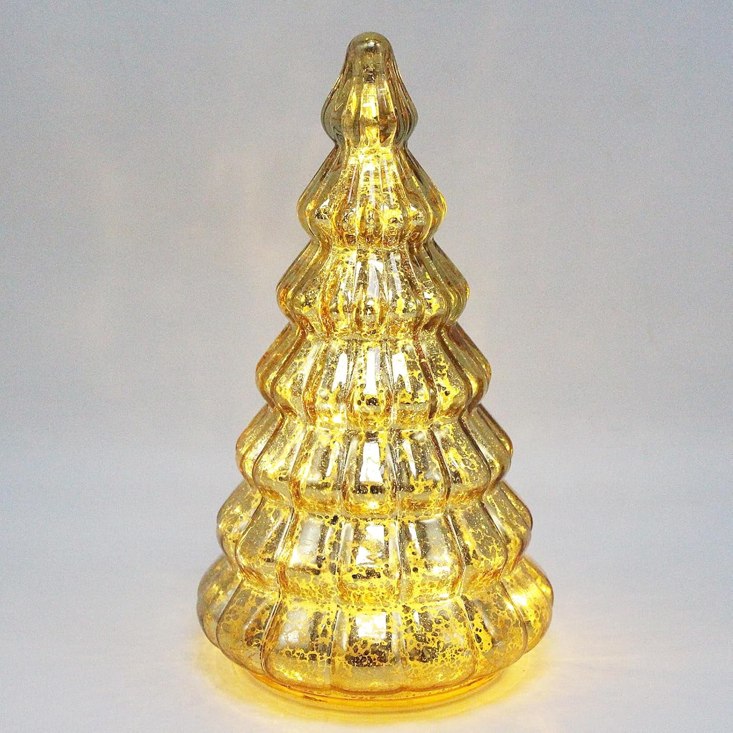HYTHU-Christmas Decor lamp,Mercury Glass Christmas Tree Lights with ...