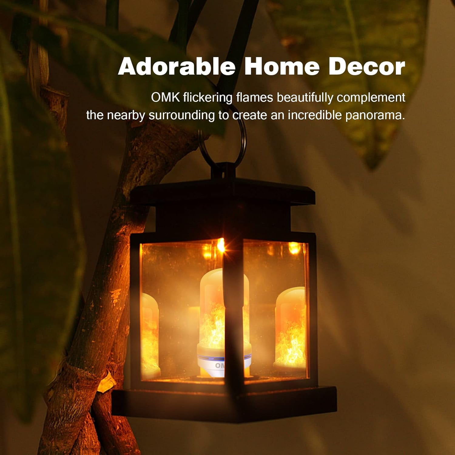 HYTHU-Christmas Flame Effect Light Bulbs LED (6 Pack) Fire Light Bulb ...