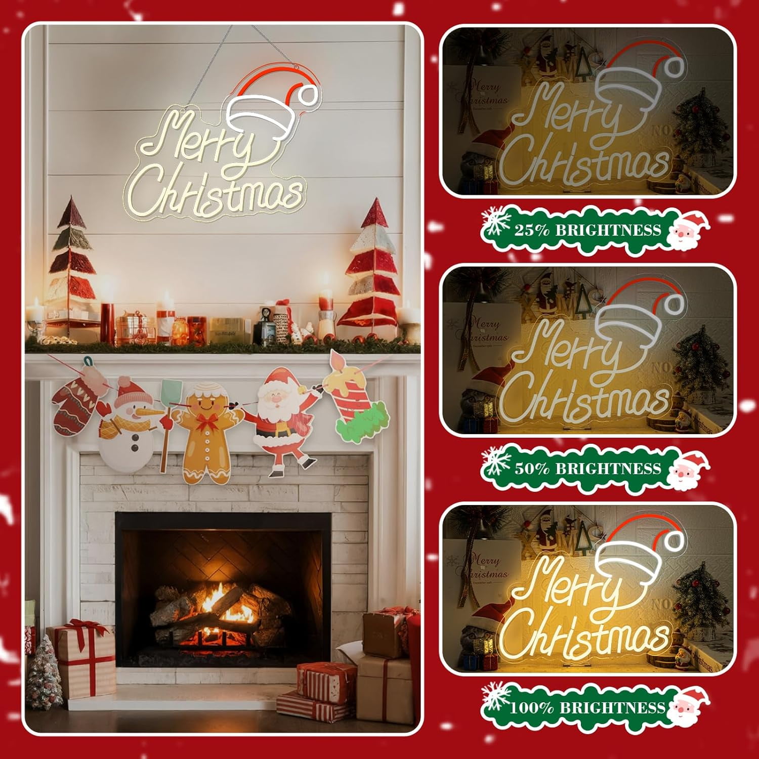 HYTHU-Christmas Neon Sign Merry Christmas Neon Signs For Wall Decor ...