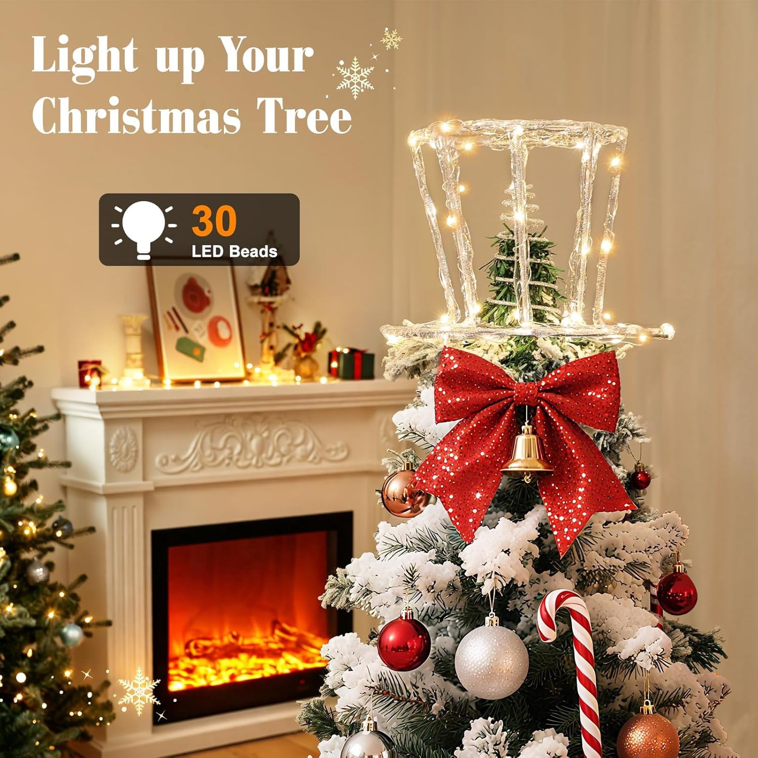 HYTHU-Christmas Tree Topper Hat, 9.45