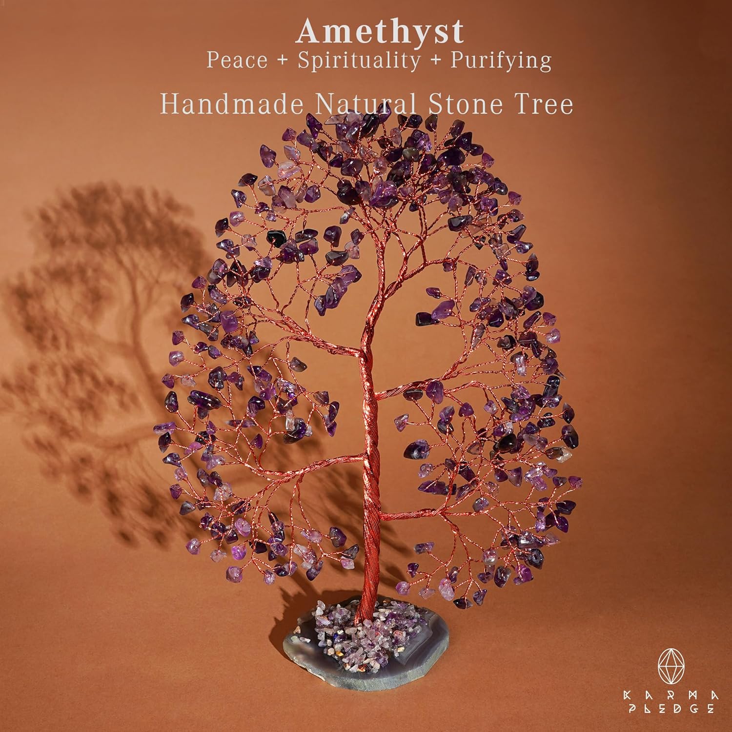 HYTHU-Crystal Trees for Home and Office Decoration, Amethyst Chakra ...