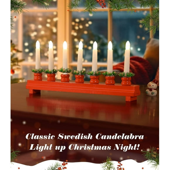 Christmas Candelabra Window Lights