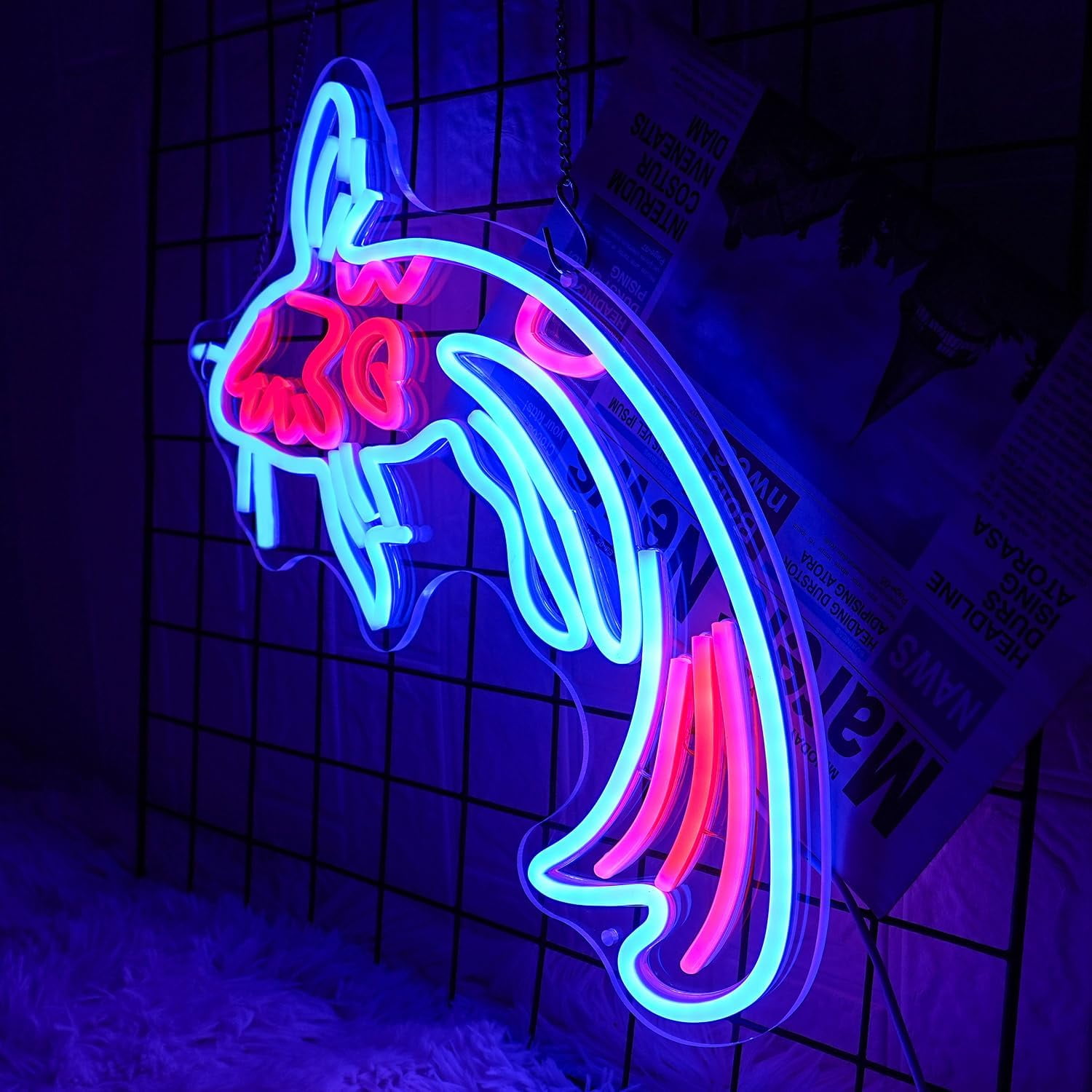 HYTHU-Koi Fish Neon Sign Koi Carp Neon Lights Signs Japanese Fish Led ...