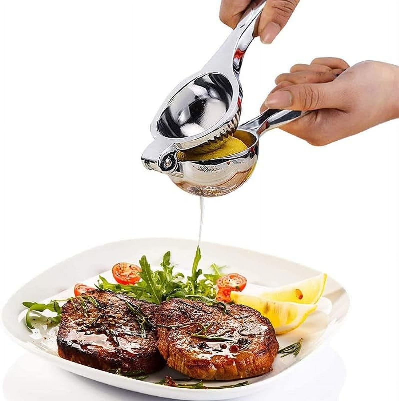 HYTHU-Lemon Squeezer, Heavy Duty Zinc Manual Lemon Juicer, Threaded ...