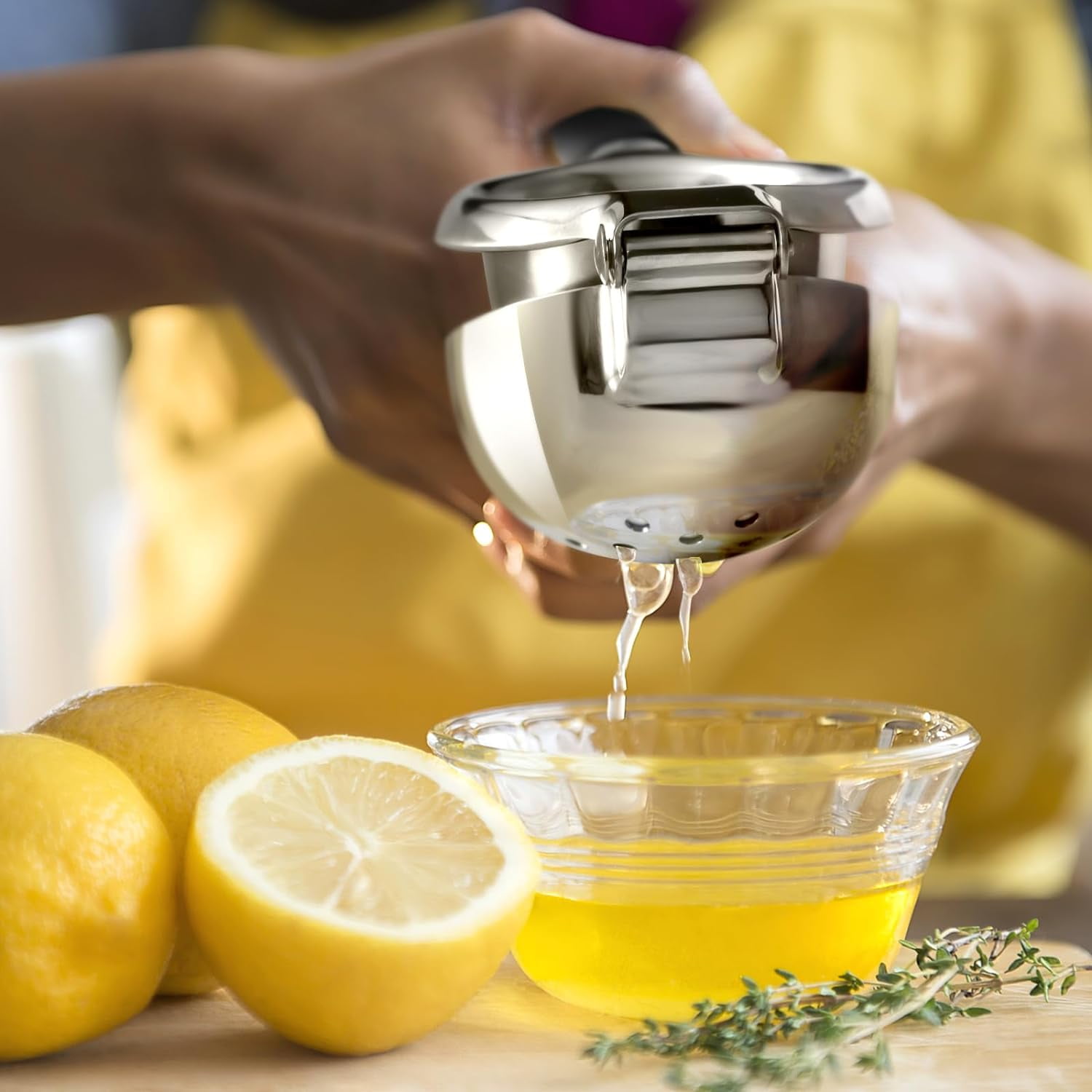 HYTHU-Lemon Squeezer, Stainless Steel Citrus Press Juicer Heavy Duty ...