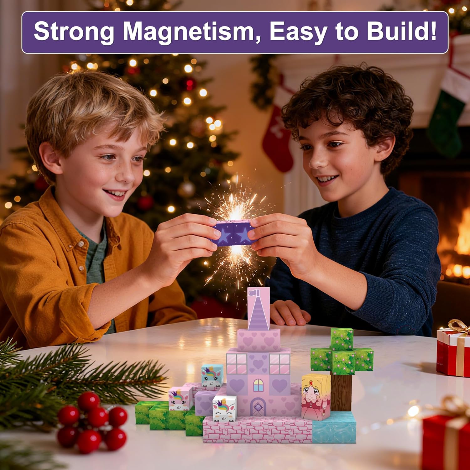 HYTHU-Magnetic Blocks Advent Calendar 2025 for Girls, 24 Days of ...