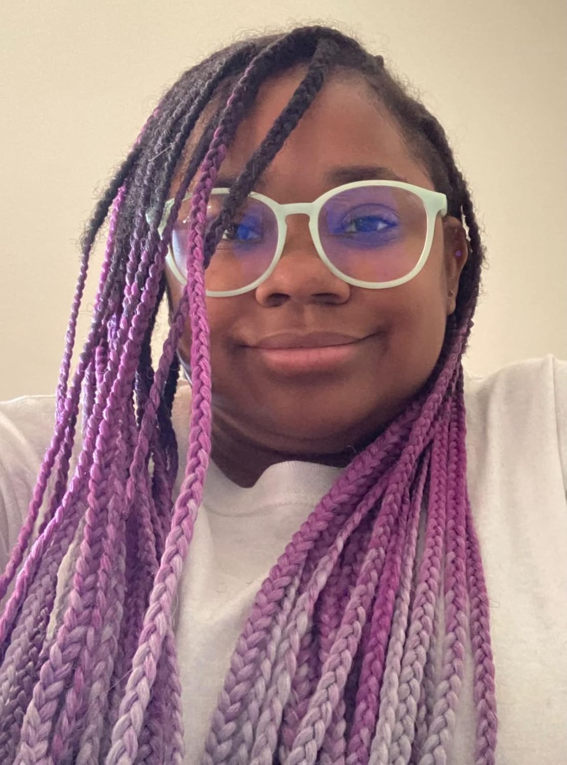 HYTHU-Ombre Box Braids Crochet Hair 24 Inch Medium Crochet Braids Pre ...