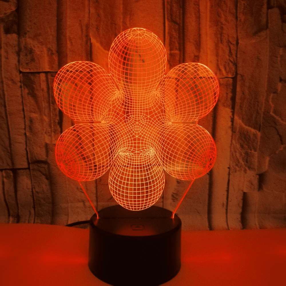 HYTOY Creative 3D Lamp, Cyberpunk Style with Multi-Color Patterns, Easy ...