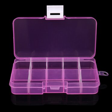 Casewin 3 Tier Transparent Plastic Stackable Storage Box - Adjustable ...