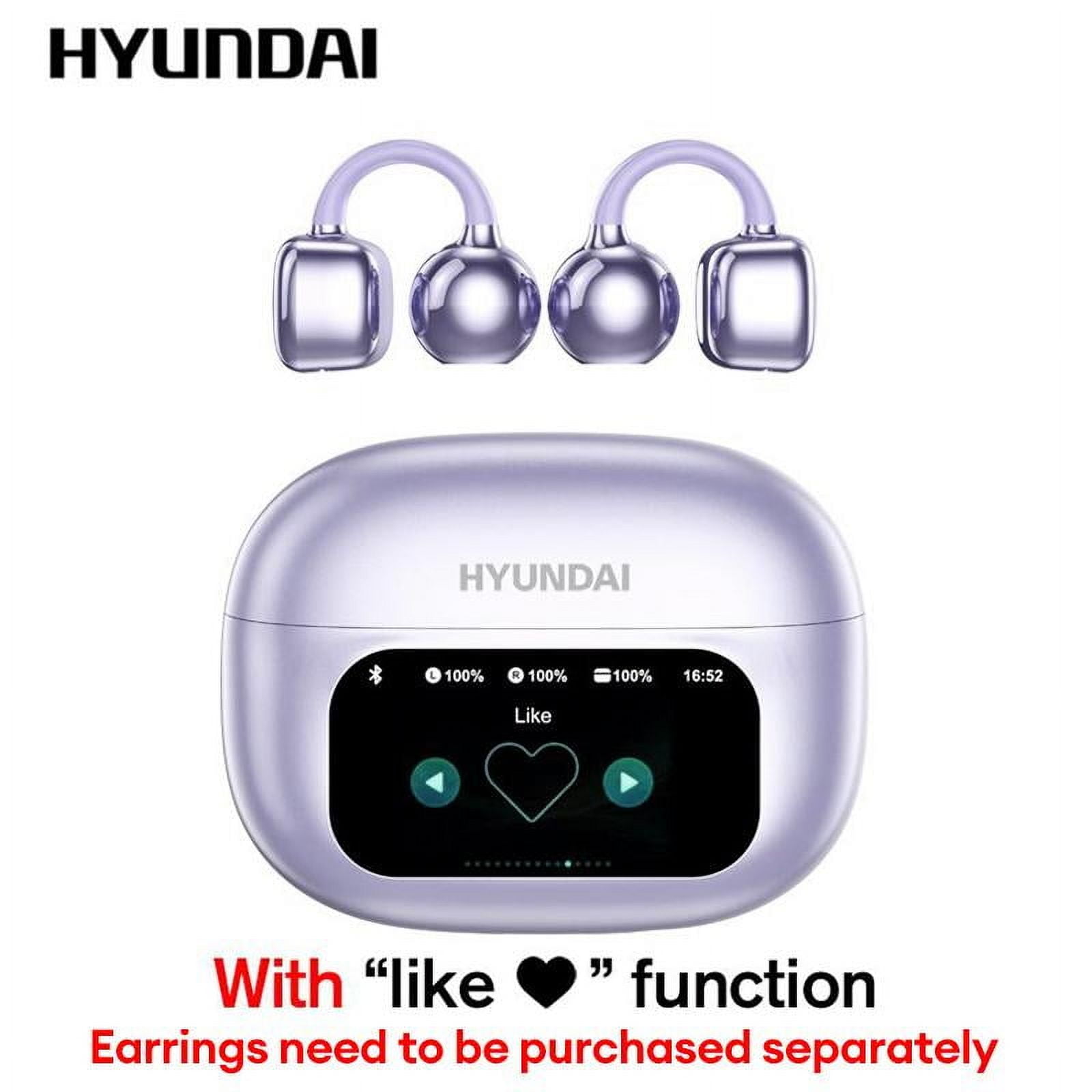 HYUNDA Clip On Ear Headphones With Audio-Visual Future Touch Screen ...