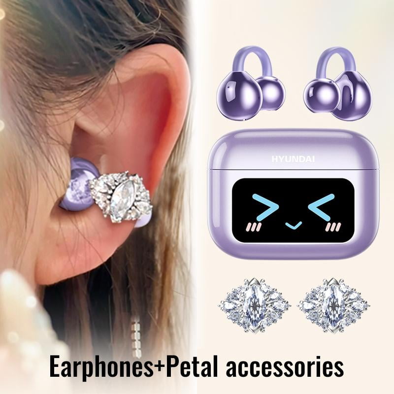 HYUNDAI ColorBuds C02 Elite - Clip-On Smart Earphones with Vivid LCD Touch Display | Bluetooth 5 ...