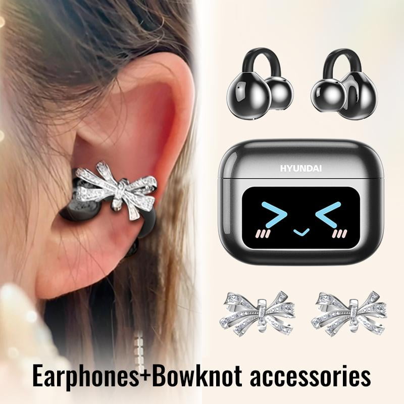 HYUNDAI ColorBuds C02 Elite - Clip-On Smart Earphones with Vivid LCD Touch Display | Bluetooth 5 ...