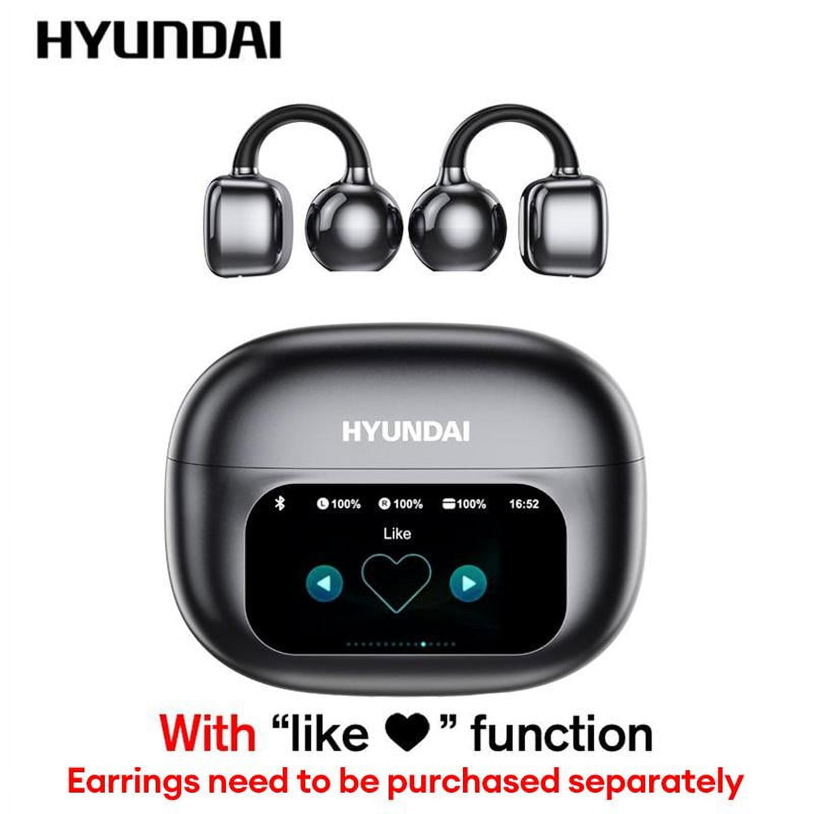 HYUNDAI M100 Clip-On Ear Headphones with Audio-Visual Touch Screen ...
