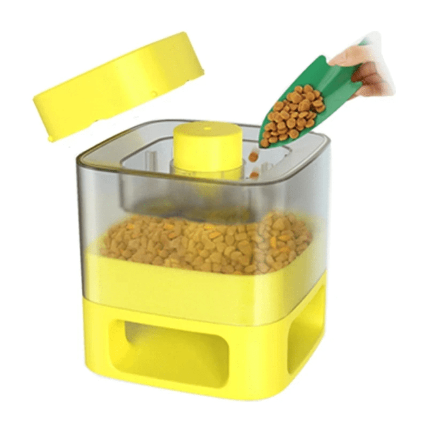 HYYANGUWENTI Interactive Slow Feeding Elastic Press Pet Feeder Bowl for ...