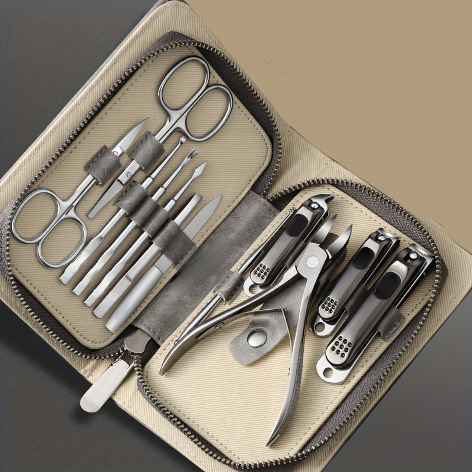 HYYANGUWENTI Metal Blade Fingernail Clippers Set with Stylish Case ...