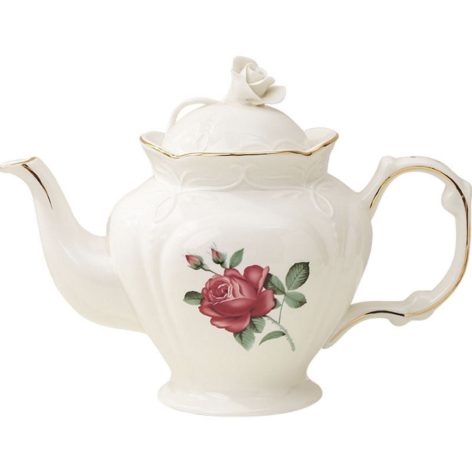 HYYANGUWENTI Simple and Cute Rose Tea Pot - Le Pei Stainless Steel ...