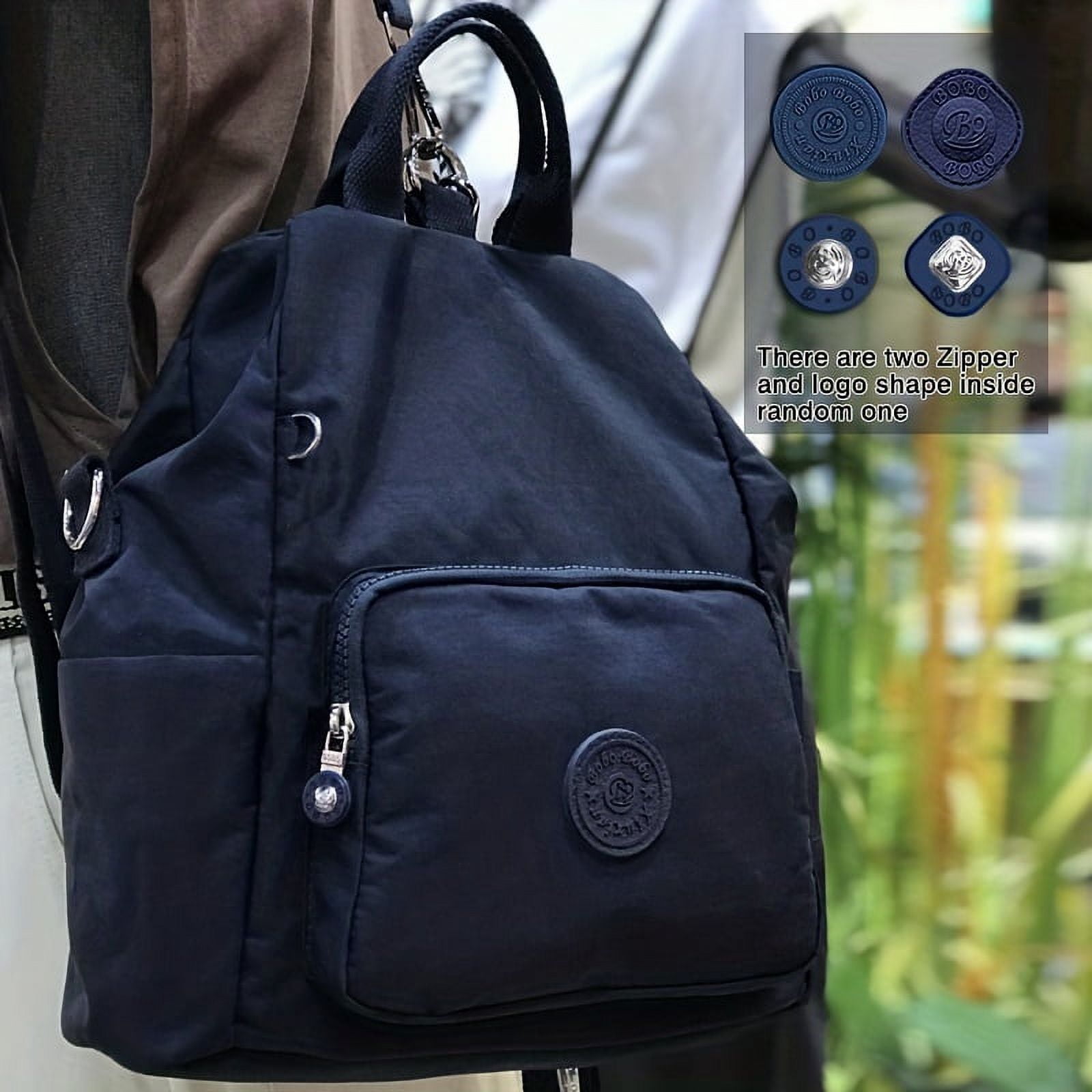 HYYANGUWENTI Versatile Solid Color Convertible Laptop Backpack with ...